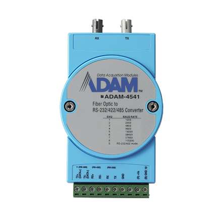Fiber Optic to RS-232/422/485 Converter ADAM-4541/ADAM-4542+ with ...